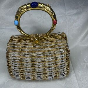 Koret | Bags | Koret Elegant Gold And Silver Woven Handbag | Poshmark